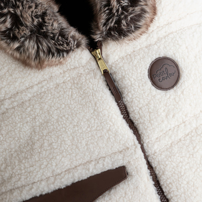 Winter Sherpa Car Seat Cover - Petit Coulou